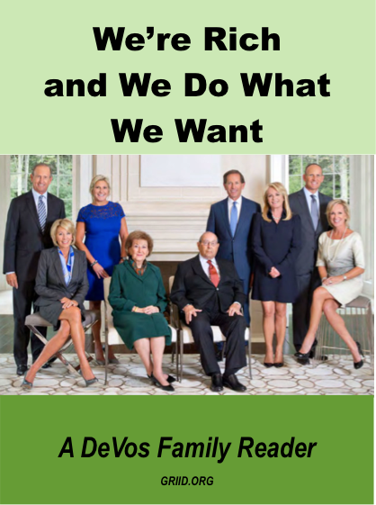 Monitoring Wealth & Power: Updates to the DeVos Family Reader | Grand ...