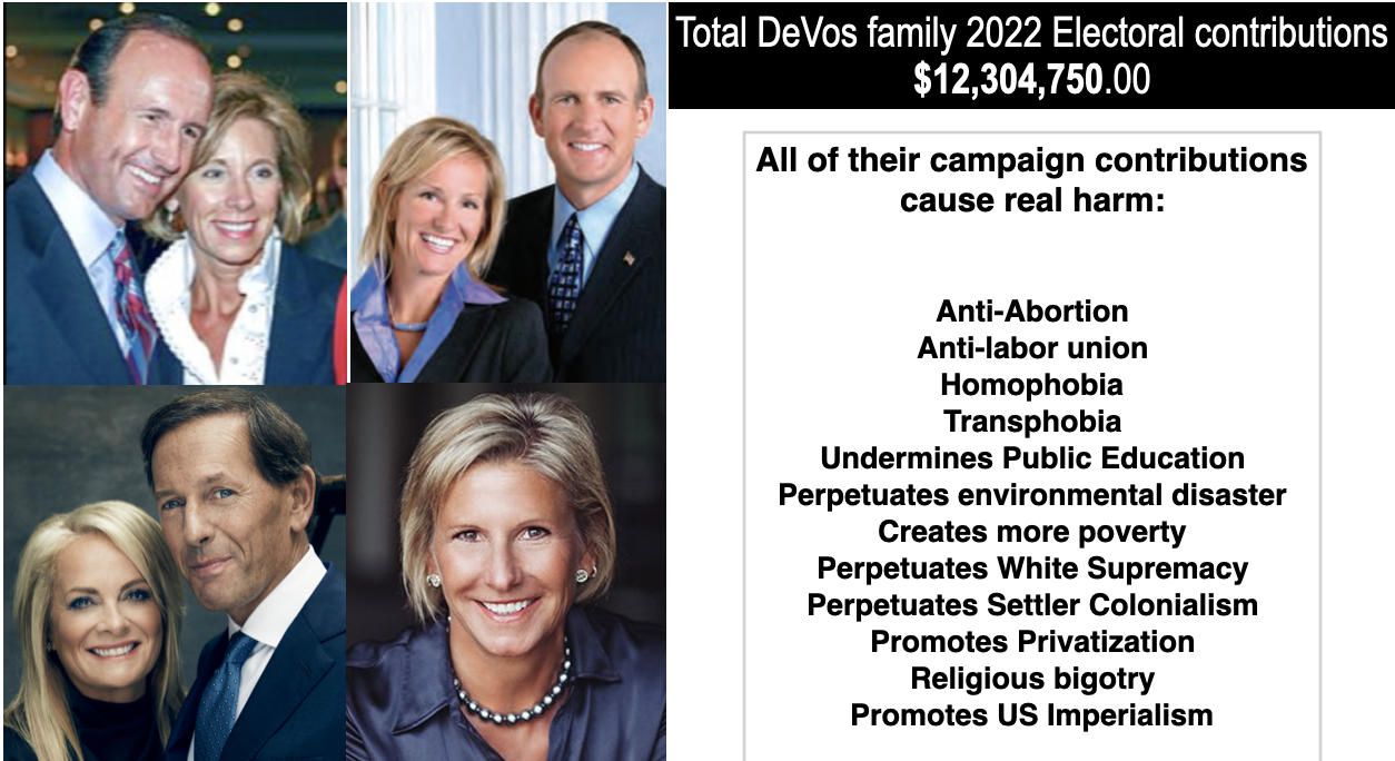 DeVos family 2022 Election spending means $12 Million worth of harm ...